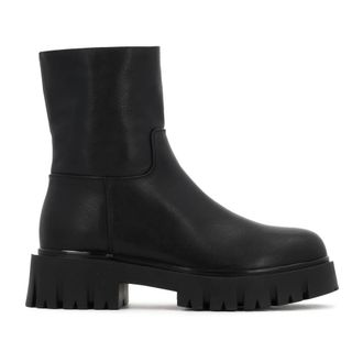 Kazar Schwarze Naturlederstiefel auf einer soliden Sohle - - Shoes - Damen - Schwarzk - 39 EU