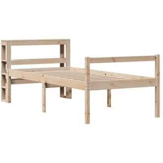 vidaXL Seniorenbett mit Kopfteil 100x200 cm Massivholz Kiefer vidaXL