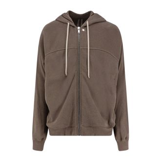 Rick Owens Homme, Sweatshirts et sweats &agrave; capuche, Brun, Taille: M Sweat &agrave; capuche zipp&eacute;