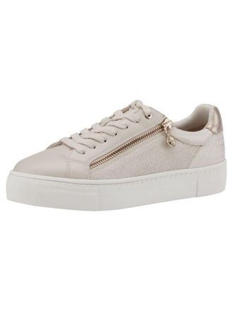 Tamaris Damen Bequemschuhe, Frauen Schn&uuml;rschuhe,Wechselfu&szlig;bett,Komfortschuhe,Halbschuhe,schn&uuml;rschuhe,schn&uuml;rer,bequem,Ivory/Gold COM,38 EU