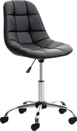 Clp Bürostuhl Emil I Höhenverstellbarer Drehstuhl Mit Kunstleder-Bezug, Farbe:schwarz