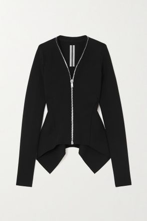 Rick Owens Asymmetrische Jacke Aus Ponte - Schwarz