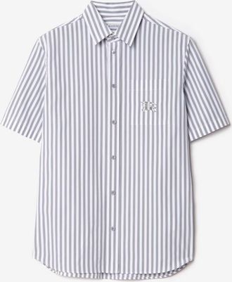 Burberry Chemise ray&eacute;e en popeline de coton, Size: XXL