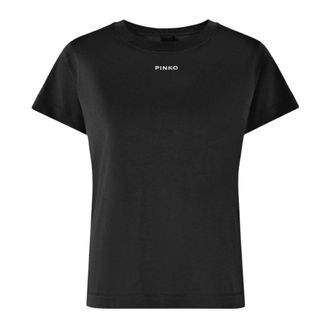 Pinko Pinko, Femme, Tops, Noir, Taille: 42 FR T-shirt Basico