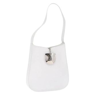 Ferragamo Pre-owned Leder Schultertasche - - Pre-owned - Damen - Wei&szlig; - ONE SIZE