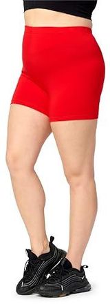 Merry Style Short de cyclisme pour femme - Grandes tailles - En viscose - MS10-451, rouge, 4XL grande taille
