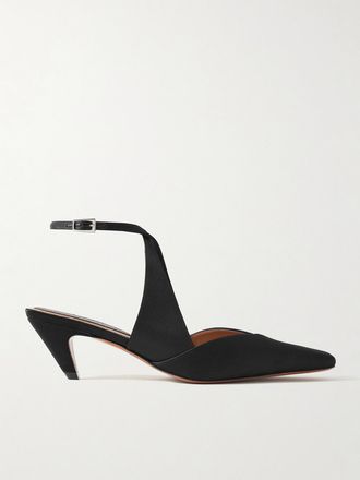 Stella McCartney Spur Pumps Aus Satin - Schwarz