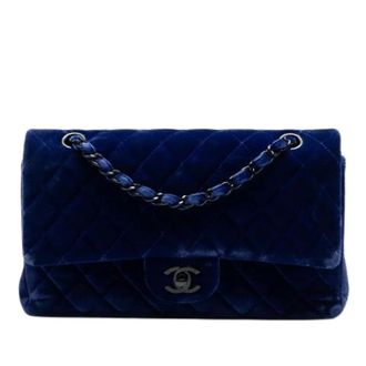 Chanel Sac bandouli&egrave;re Pre-owned Double Flap - Femme - Pre-owned - Bleu - Taille: ONE Size