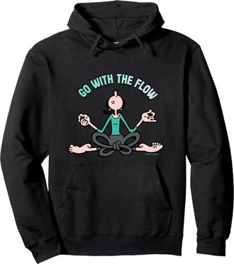 Popeye Olive Oyl Yoga Go with the Flow für den Menschheitstag Pullover Hoodie