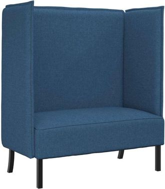 vidaXL Hoher Rücken Sofa Blau 109 x 56 x 121 cm Stoff Vidaxl