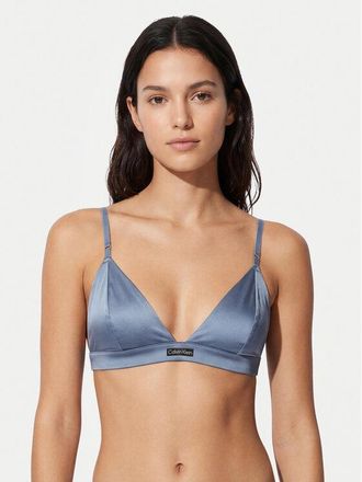 Calvin Klein Underwear Bralette-BH Signature Satin LV00QF8392 Hellblau