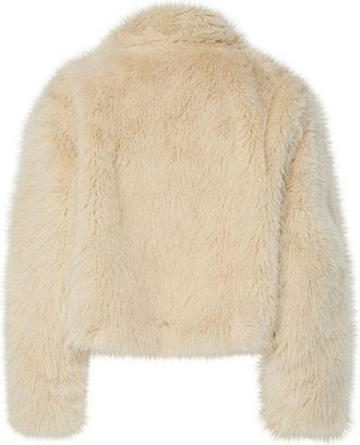 Pieces Outdoorjacke PCJILLA SHORT FLUFFY JACKET