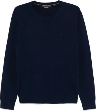 Michael Kors Blauer Merino-Wollpullover - - Knitwear - Herren - Blau - XL