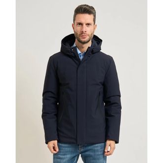 Bugatti Homme, Manteaux, Bleu, Taille: 4XL Veste Rembourr&eacute;e avec Capuche