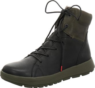 Think Damen COMODA chromfrei gegerbte nachhaltige Stiefelette, 0010 SCHWARZ/Kombi, 37 EU