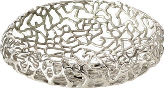 Boltze Schale Fidan Ø33 cm H11 cm Aluminium Silber Stückpreis