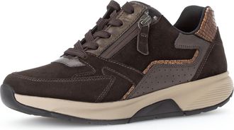 Gabor Damen Low-Top Sneaker, Frauen Halbschuhe,schnürer,Business,Freizeit,straßenschuhe,Strassenschuhe,Turnschuhe,Chocolate/rost,38 EU / 5 UK