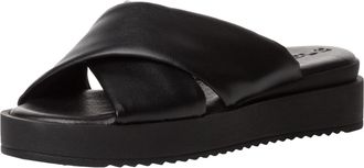 Tamaris Damen Plateau Mules Keilabsatz; BLACK/schwarz; 36 EU