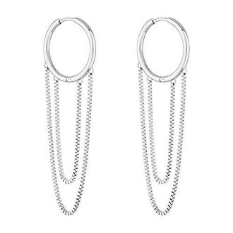 Liebeskind Liebeskind Berlin Dames Acier Pas un bijou Boucles doreilles créoles - LJ-0455-E-65