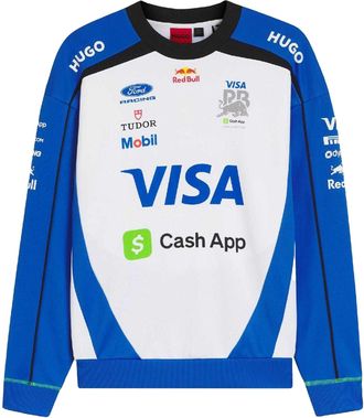 HUGO BOSS Hugo - Vcarb Sweatshirt f&uuml;r Herren, Rundhalsausschnitt (Mittelblau)