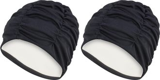Fashy Badehaube aus Polyester, Turban schwarz Schwarz
