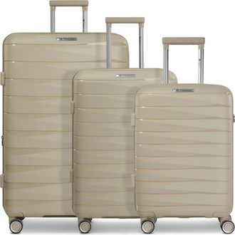 Franky Koffer-Set 3-teilig f&uuml;r Damen und Herren | Reise-Trolleys 49 x 28 x 74 cm aus hochwertigem, leichtem Polypropylen Material | Erweiterbar & TSA-Schloss