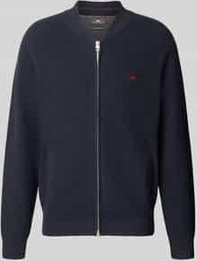 Fynch-Hatton Strickjacke mit Zweiwege-Rei&szlig;verschluss und Label-Stitching