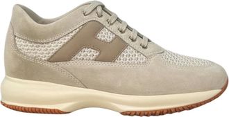 Hogan Femme, Chaussures, Beige, Taille: 38 EU Baskets Interactives