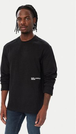 Karl Lagerfeld Longsleeve B4M17036 Schwarz Regular Fit