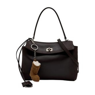Balenciaga Womens Rodeo Crossbody Bag Brown Calfskin