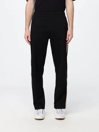 Burberry Pantalon de jogging slim en m&eacute;lange de coton avec taille &eacute;lastiqu&eacute;e