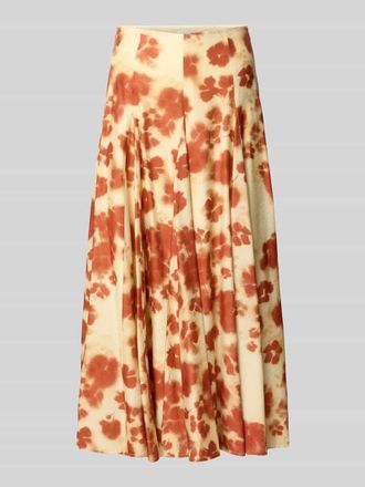 Jake*s Maxirock aus Viskose-Mix mit floralem Allover-Print