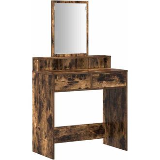 vidaXL Coiffeuse Ch&ecirc;ne fum&eacute; 79 x 41 x 140 cm Bois ding&eacute;nierie Vidaxl