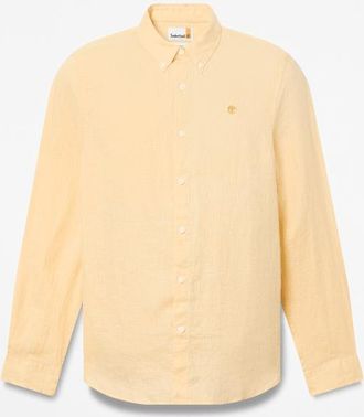 Timberland Mill Brook Leinenhemd f&uuml;r Herren in Gelb, Herren, Gelb, Gr&ouml;&szlig;e