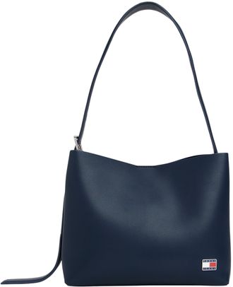 Tommy Jeans Damen Tjw Cool Hobo Bag Aw0aw17871 Andere Handtaschen, Blue (Dark Night Navy)