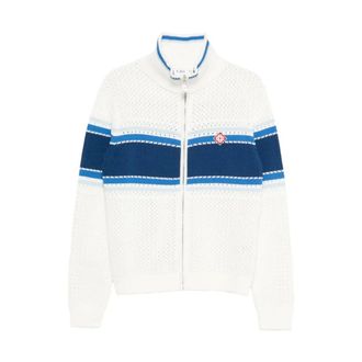 Casablanca Homme, Vestes, Multicolore, Taille: M Mesh Stripe Track Jacket