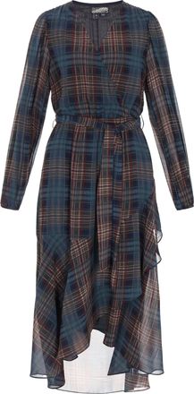 Dreimaster Dreimaster Kleid Frauen grau kariert