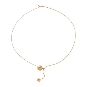 Dansk Copenhagen Signe Collier Simple - Femme - Accessoires - Jaune - Taille: ONE Size