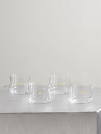 Lobmeyr Set Of Four Crystal Glass Tumblers - Neutrals