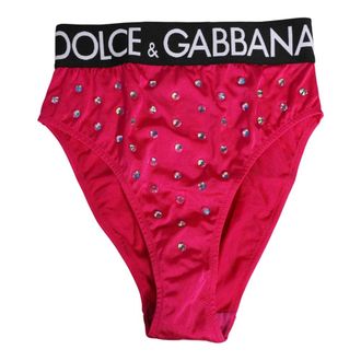 Dolce & Gabbana Femme, Sous-v&ecirc;tements, Rose, Taille: 38 FR Culotte Taille Haute