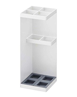 Yamazaki Tableware Yamazaki 6718 SMART Schirmständer, weiß, Stahl/Polypropylen, Minimalistisches Design, 11 x 11 x 30 cm (LxBxH)