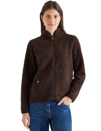 Cecil TOS Teddy T-Shirtjacket Macchiato Brown XL