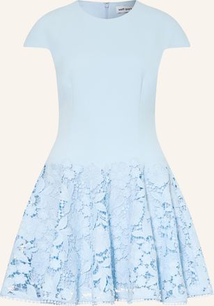 Self Portrait Self-Portrait Kleid Mit Spitze blau