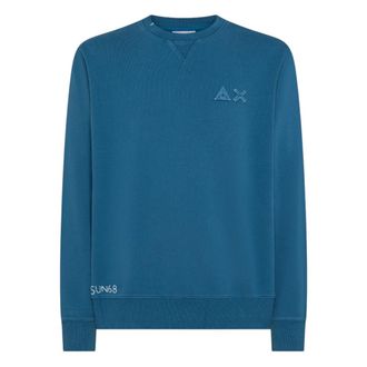 Sun 68 F45135/80 Avio SCR Sweatshirt Vintage-Fleece - - Sweatshirts & Hoodies - Herren - Blau - 3XL