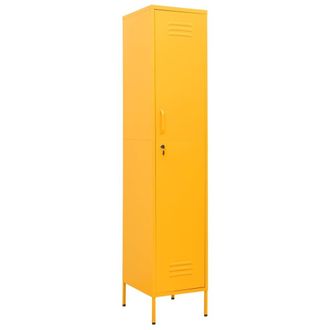 Generic Schlie&szlig;fachschrank, Metallschrank, Lagerschrank mit 4 Einlegeb&ouml;den, Aktenschrank, Schrank, B&uuml;cherschrank, Standschrank, Spind, Olivgr&uuml;n, 35x46x180 cm,