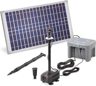 Esotec Esotec - Solar Teichpumpenset 25/650 led mit proBatt Funktion Komplettset 101925