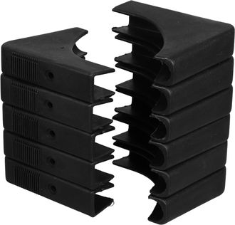 DOITOOL 12 St&uuml;ck rutschfeste Stuhlbeinkappen aus Kunststoff Dreieckige M&ouml;belfu&szlig;schoner 20x40mm Tisch und Stuhlbein Schutzkappen f&uuml;r Innen und Au&szlig;en