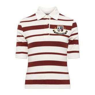 Acne Studios Polohemd mit Seemannsstreifen - - Tops - Damen - Rot - S