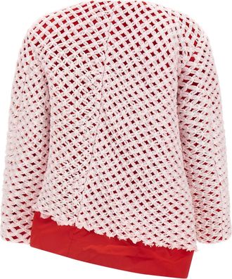 Comme Des Gar&ccedil;ons Tulle Weave Blazer - Pink