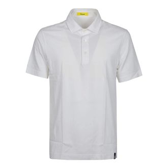 Drumohr Homme, Tops, Blanc, Taille: 2XL Polo Classique